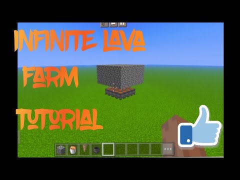 Minecraft pe infinite lava farm @arcy._. - YouTube