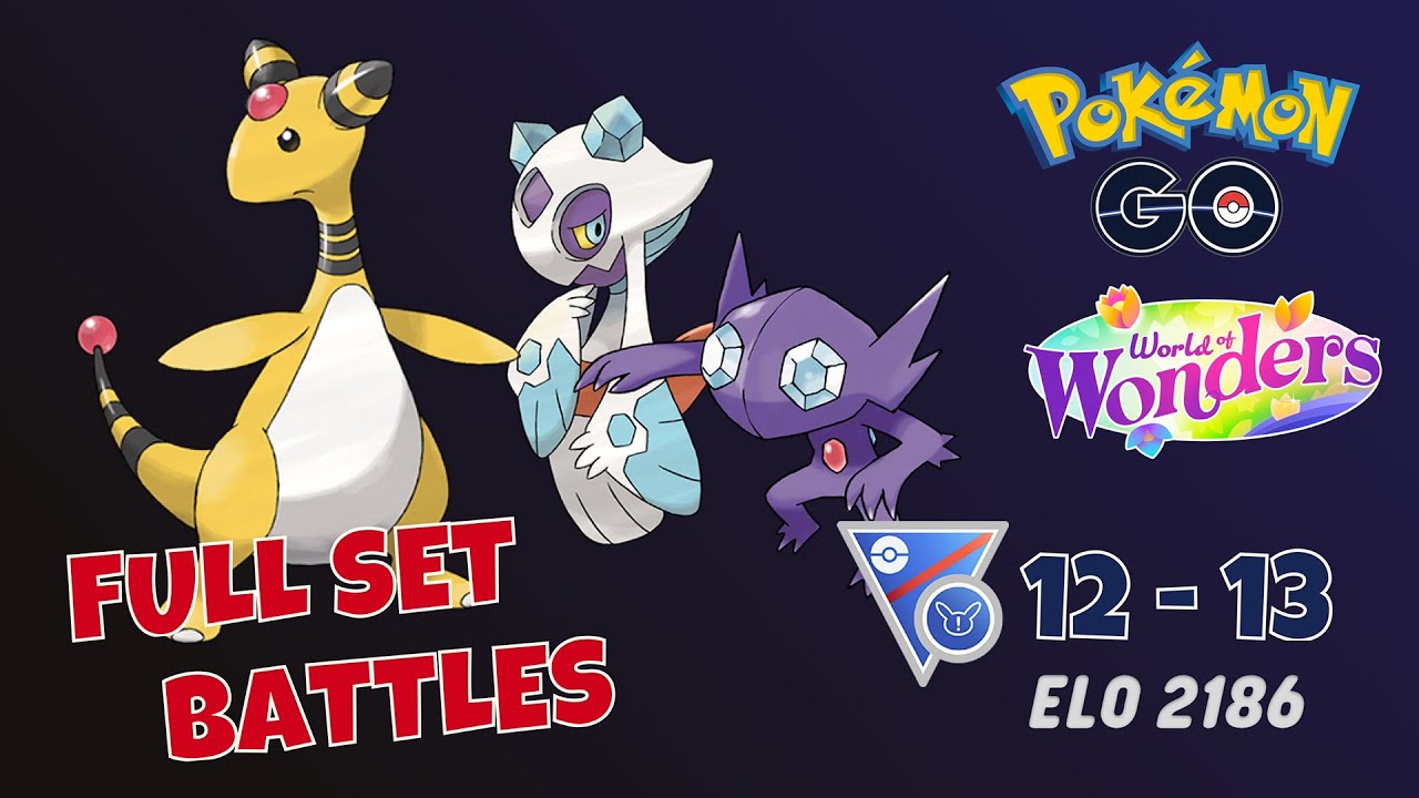Ampharos/Froslass/Sableye Full Set Battles (Pokemon Go PVP - World of ...