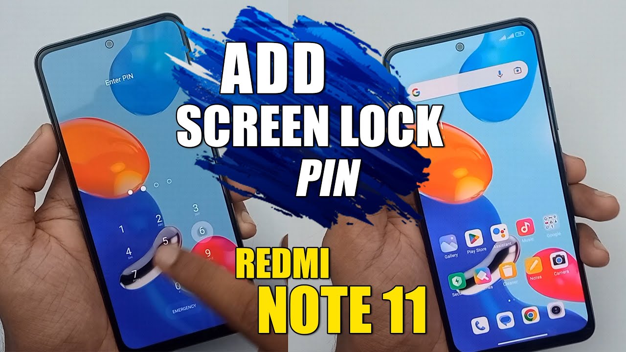 How To Add Screen Lock PIN - Redmi Note 11 - YouTube