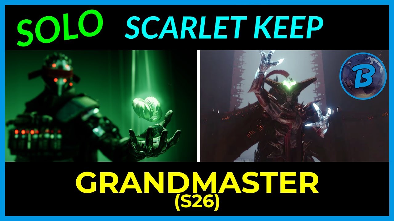 SOLO Scarlet Keep - Grandmaster Nightfall (Platinum Rewards) - YouTube