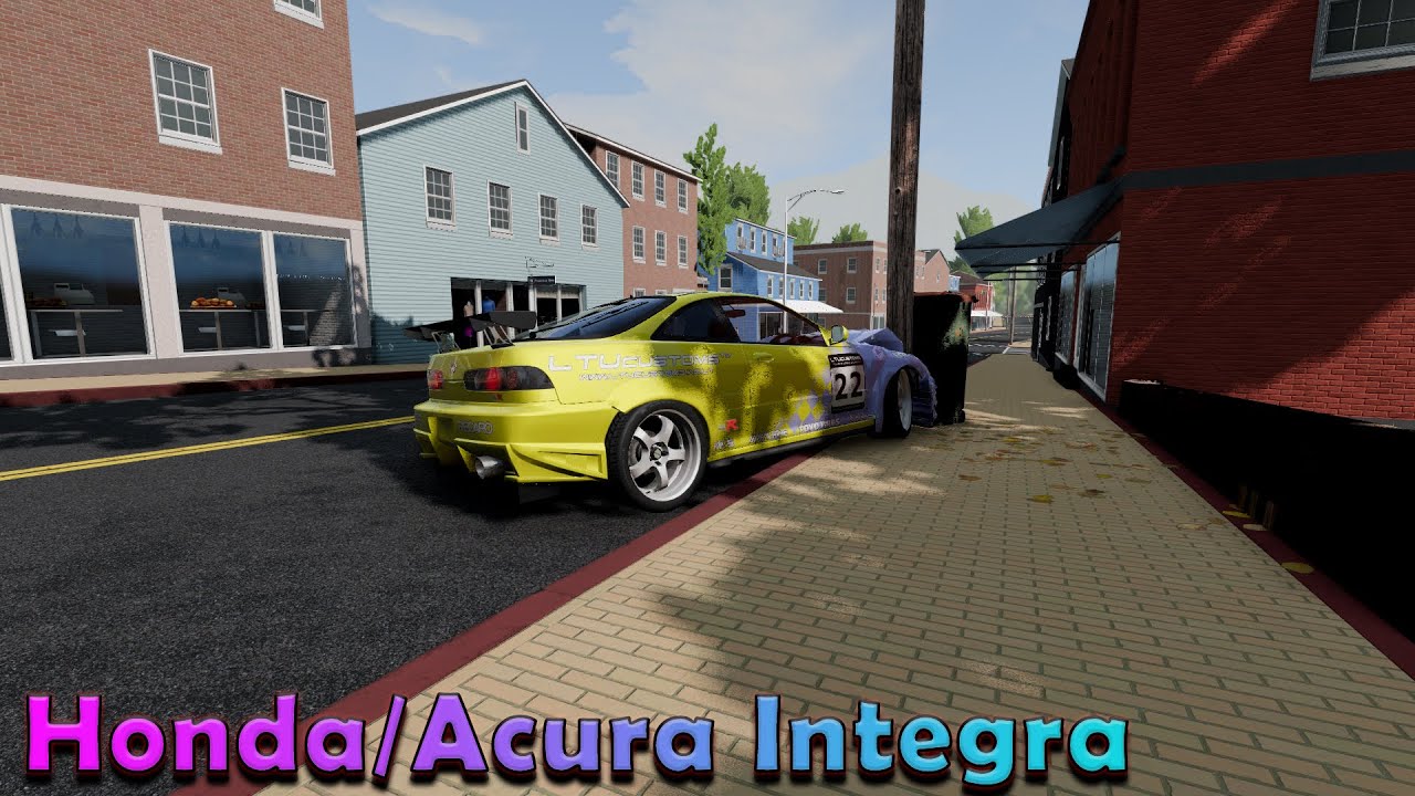 Honda/Acura Integra-BeamNG Drive(#1720) - YouTube