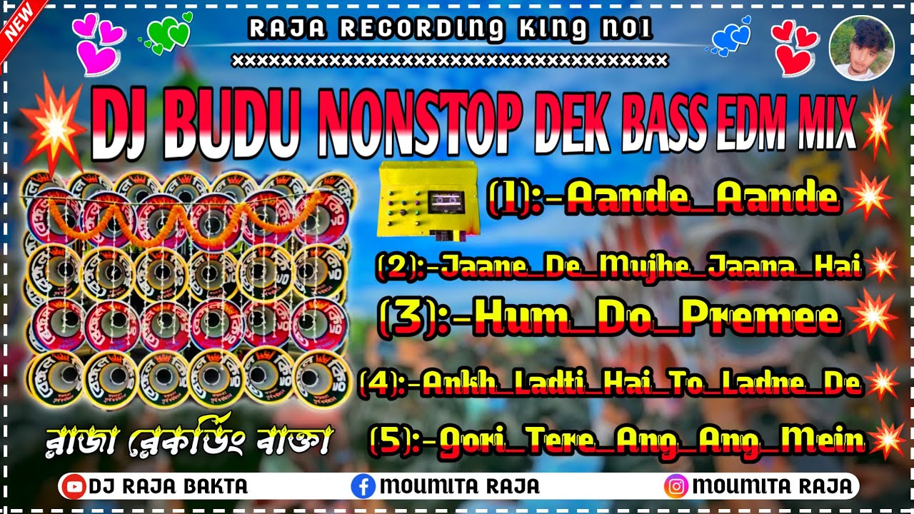 Dj Budu nonstop dek bass Edm_Mix_2024 Hindi Old💥Slow_Speed💥 Dekbass ...
