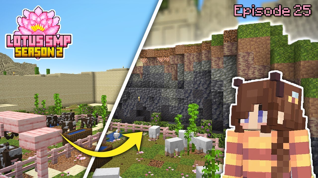 Cliff Transformation! | Minecraft Lotus S2 | Episode 25 - YouTube