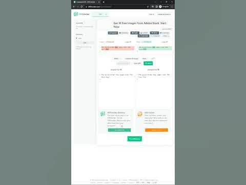 Easily compare text using diffchecker - YouTube