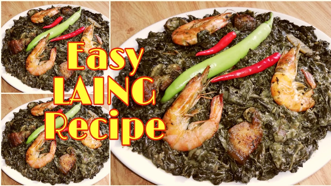 LAING EASY RECIPE | HOW TO COOK LAING WITH PORK AND SHRIMP | CHRYSCAEL ...