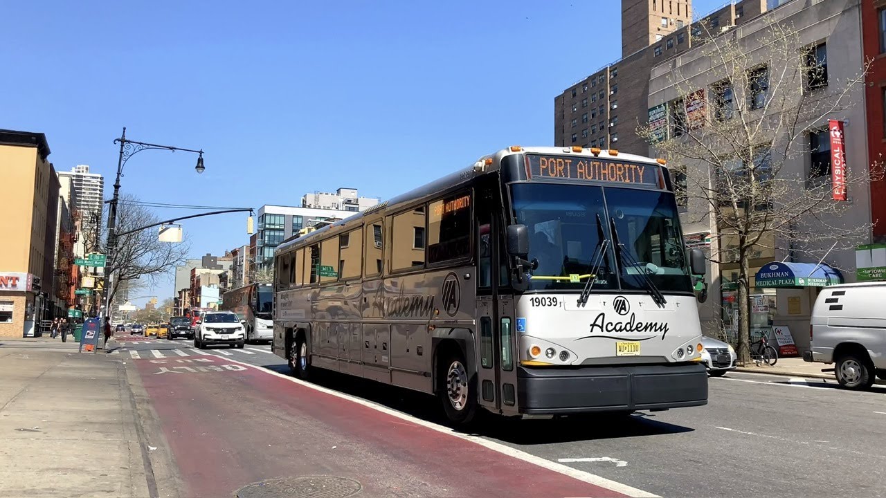 Academy Bus 2019 MCI D4500CT 19039 to Port Authority @ 2nd Avenue - 116 ...