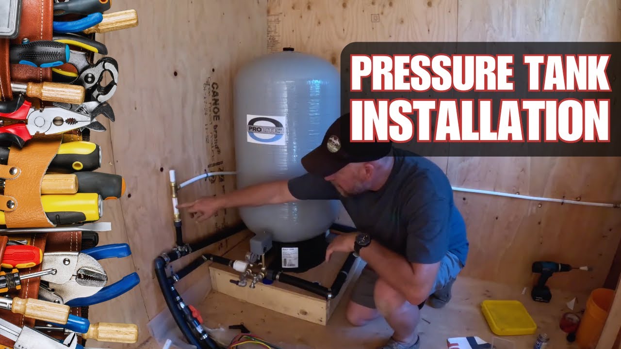 Installing the Pressure Tank for Our Off-Grid Well System | Essential ...