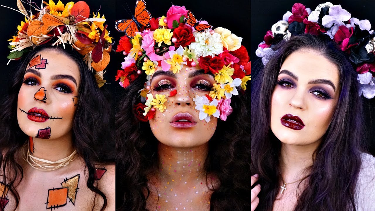 DIY HALLOWEEN Crowns: Scarecrow, Flower Queen, Vampire - YouTube