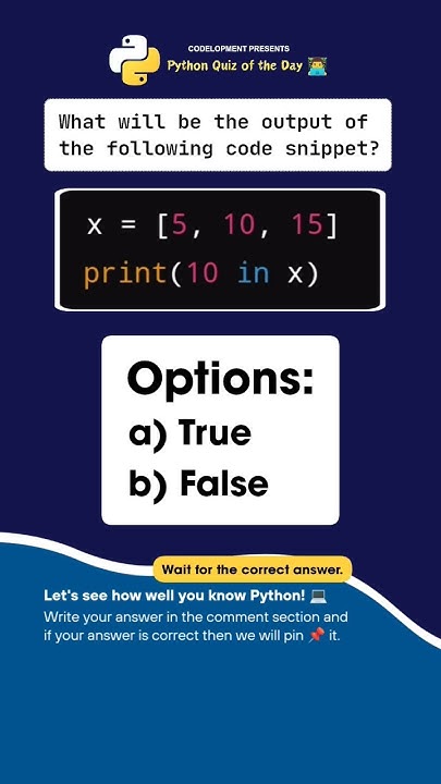 Python Quiz: Question 98 👨‍💻 #shorts - YouTube