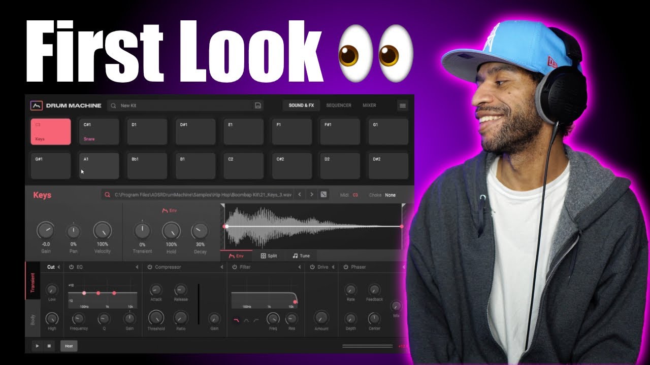 ADSR Sounds Drum Machine Review And Demo - YouTube