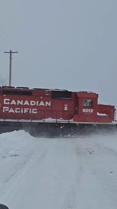 CP 6012 Heading North Into The Great White - YouTube