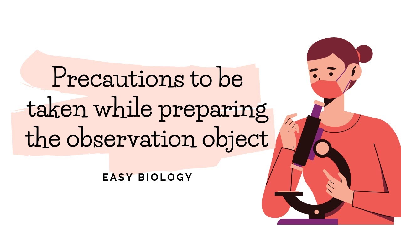 Precautions in the preparation of the observation material / STD VIII ...