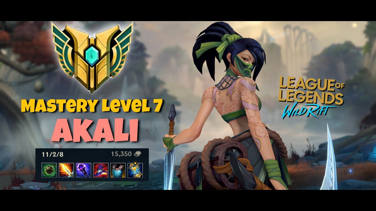 The game that got me Mastery Level 7 Akali | Wild Rift Emerald Rank ...