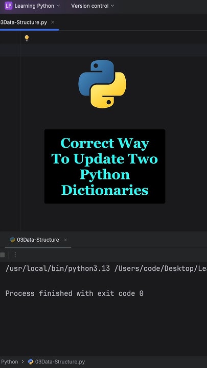 Use This Trick to Merge Two Python Dictionaries #python - YouTube