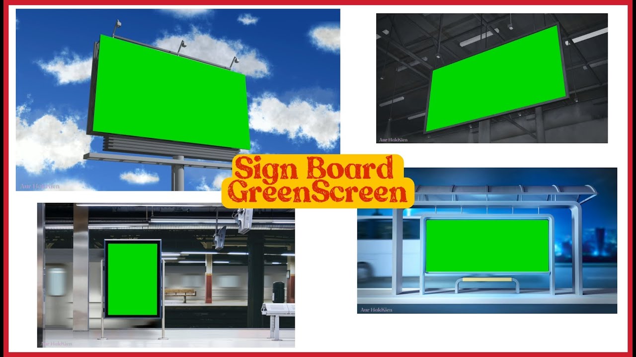 GreenScreen SIGN BOARD || viral - YouTube