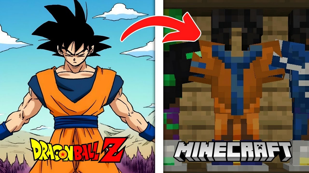 How To Make GOKU Armor In Minecraft!! - YouTube