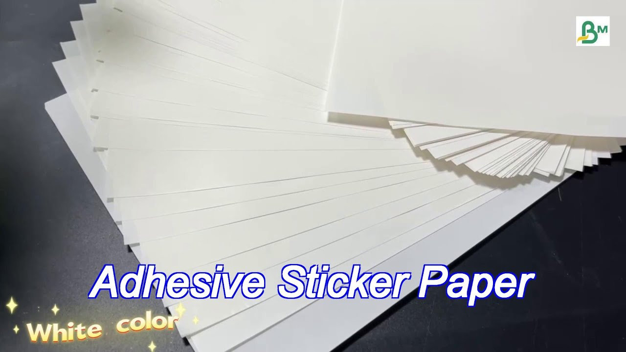 Smooth 65gsm white waterproof one side coated wet strength paper - YouTube