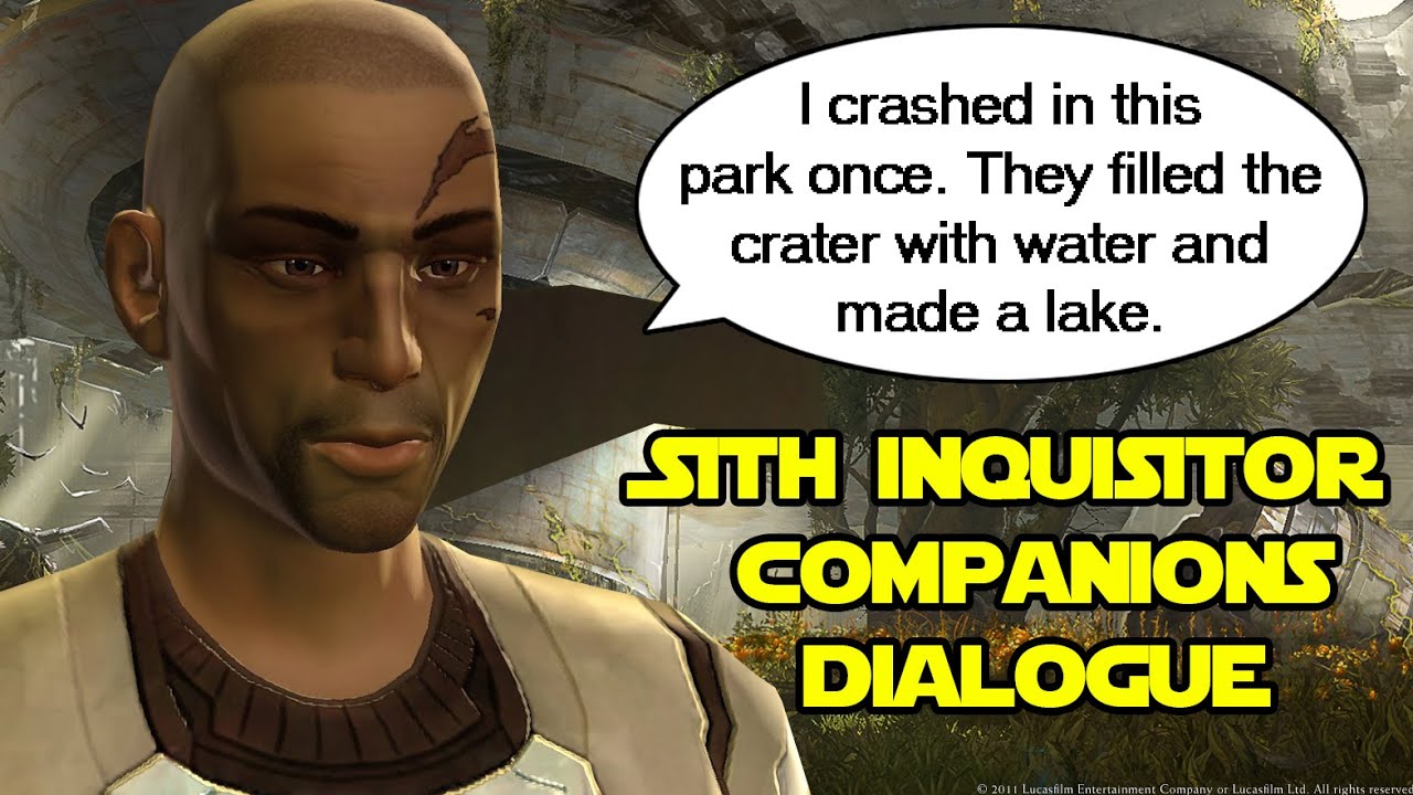 SWTOR: Sith Inquisitor Companions ambient dialogue - YouTube
