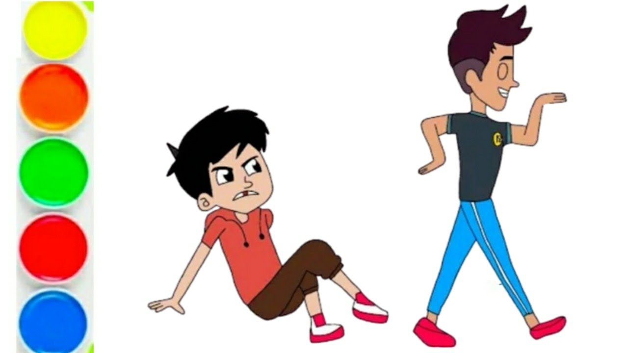 How To Draw Chikoo Aur Bunty | Chikoo Aur Bunty Cartoon Drawing - YouTube