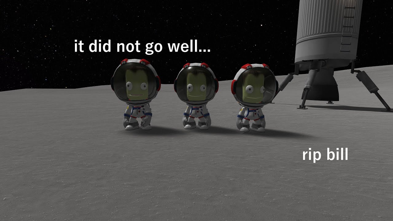 A very normal mun landing (ksp) - YouTube