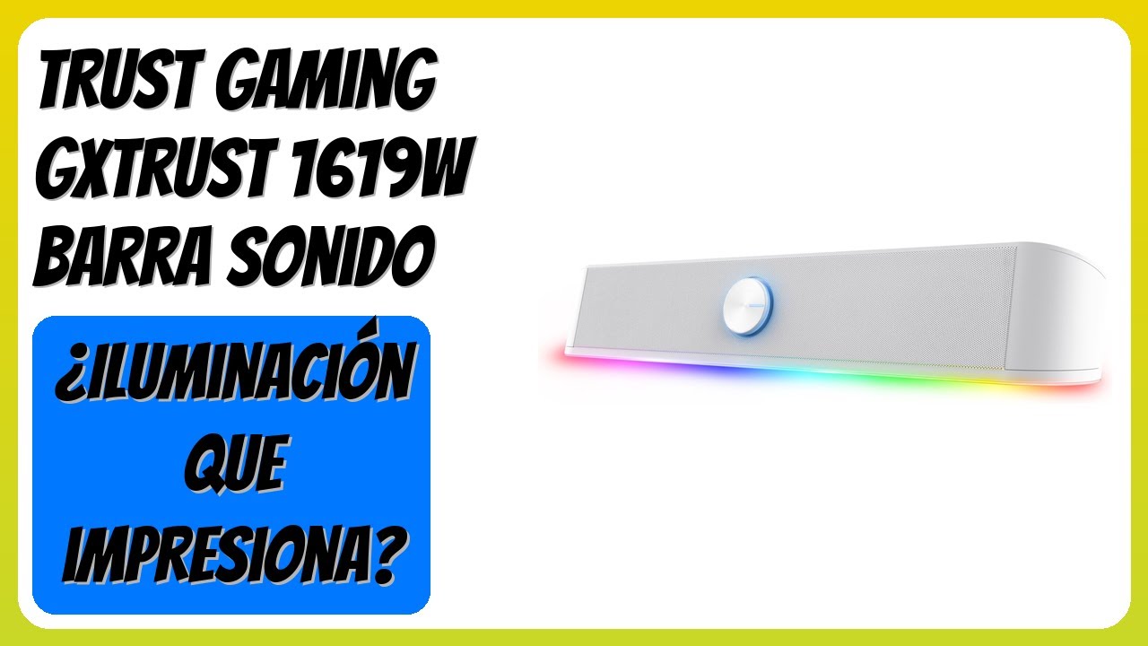 RESEÑA (2026) : Trust Gaming GXTrust 1619W Barra Sonido. DETALLES - YouTube