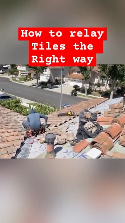 How to RELAY ROOFING TILES - YouTube