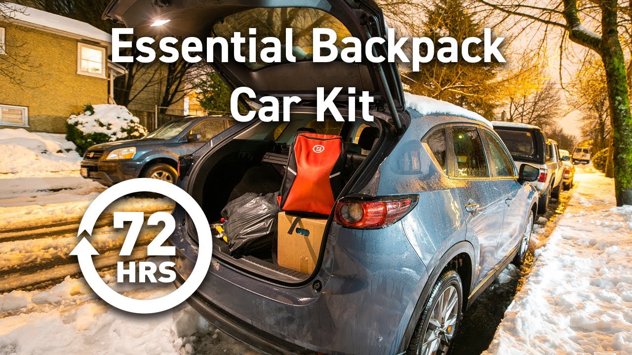 72HRS Essential Backpack Car Kit - YouTube