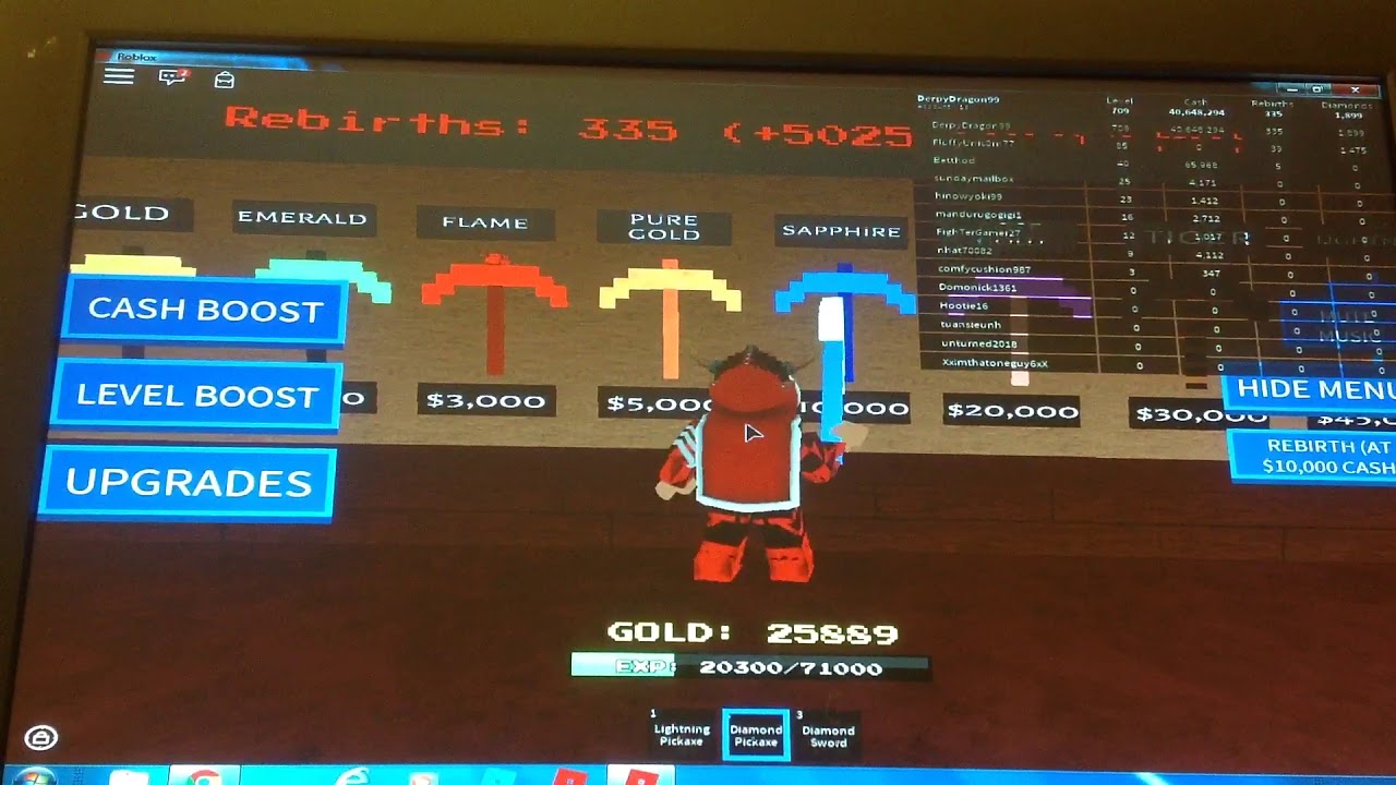 Mining Simulator I GOT TO THE RUBY ROOM WITH OUT ROBUX (ROBLOX Game ...