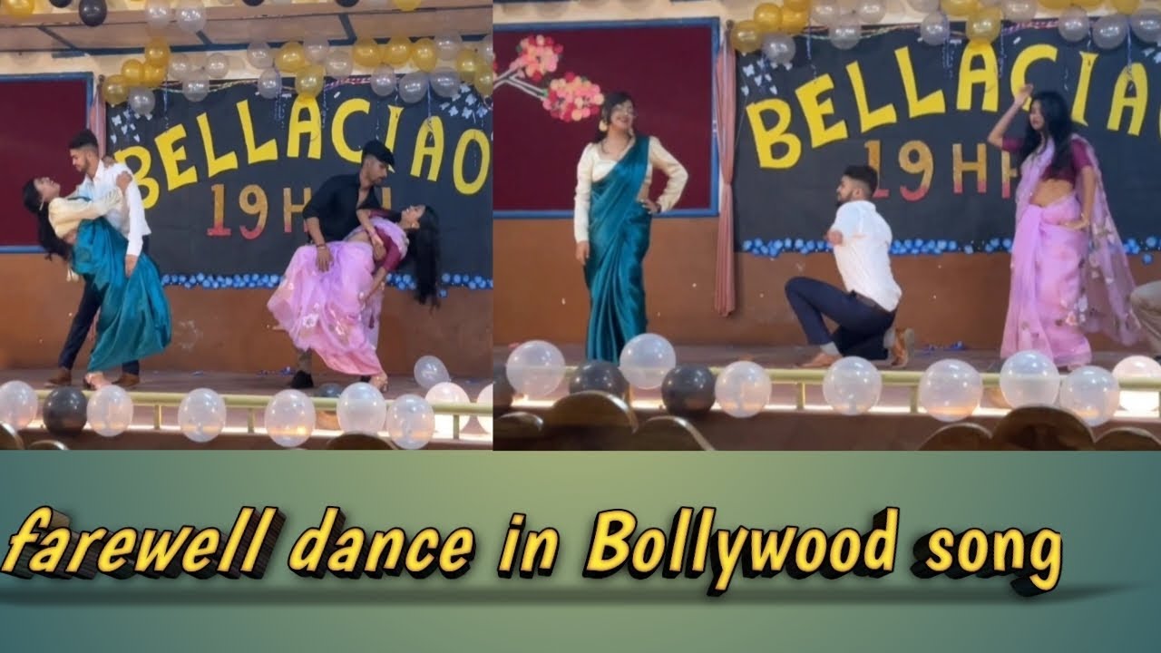 farewell dance🥰"farewell dance performance in Bollywood song " - YouTube