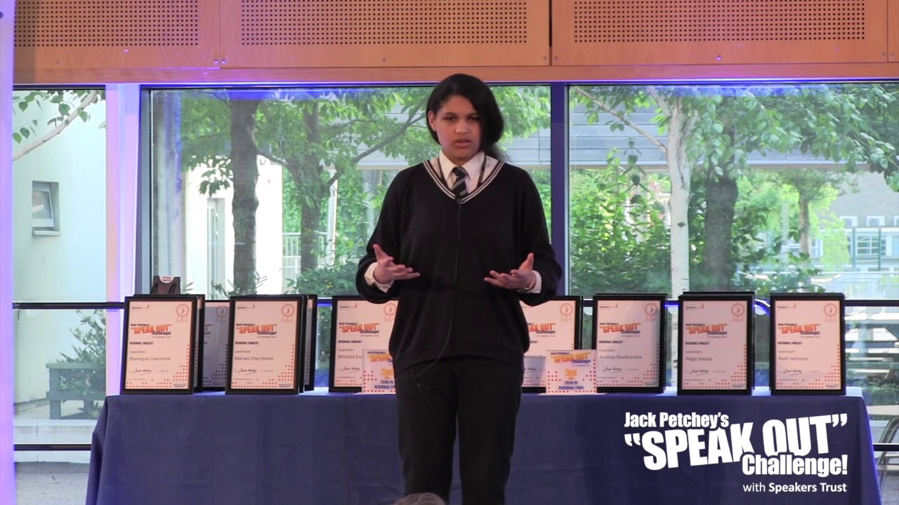 Raven Simpson, Third, Jack Petchey’s “Speak Out” Challenge! Lewisham ...
