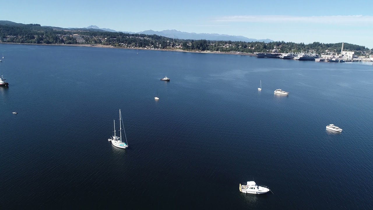 Sinclair Inlet Drone Footage - YouTube