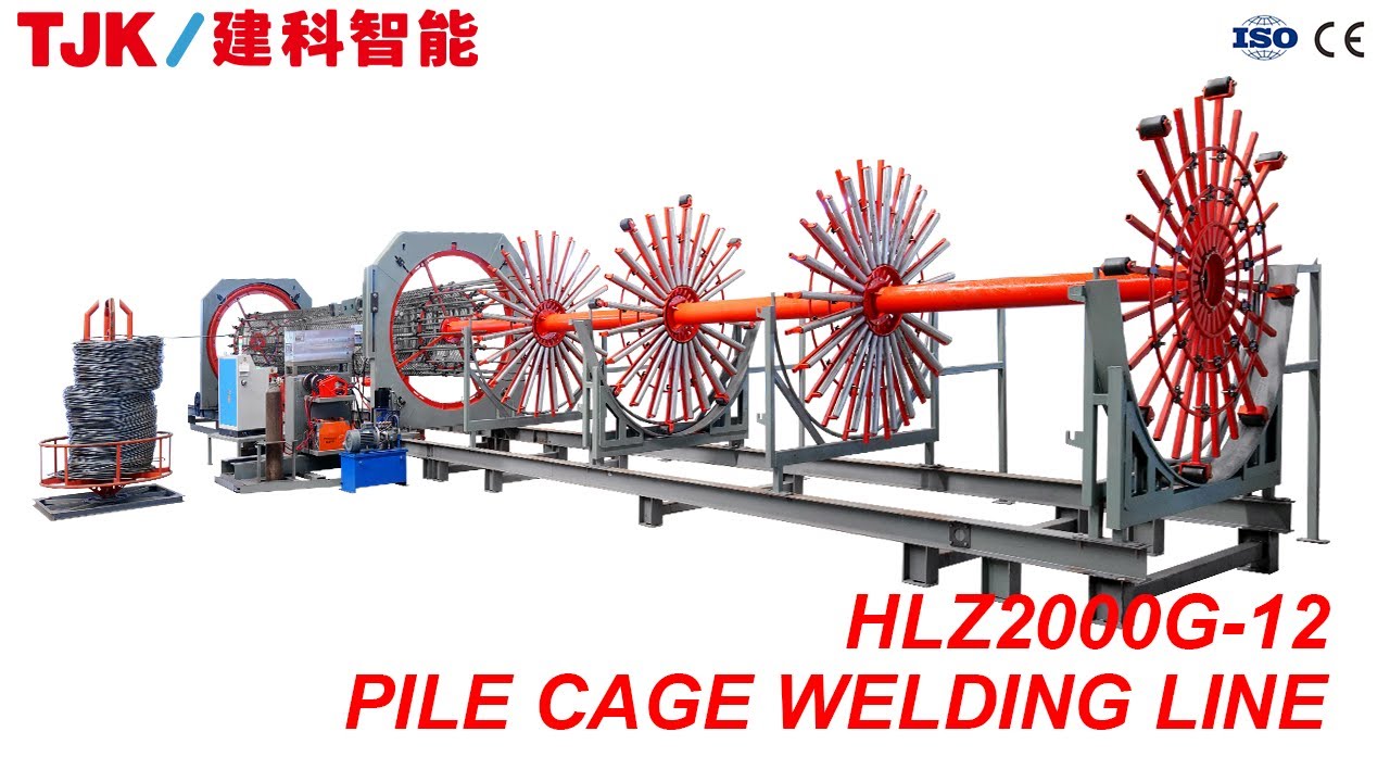 Pile Cage Welding Line HLZ2000G-X TJK MACHINERY - YouTube