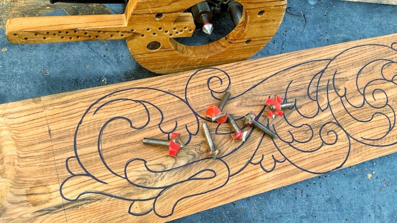 Wood carving router machine for beginners by PVJ wood carving - YouTube