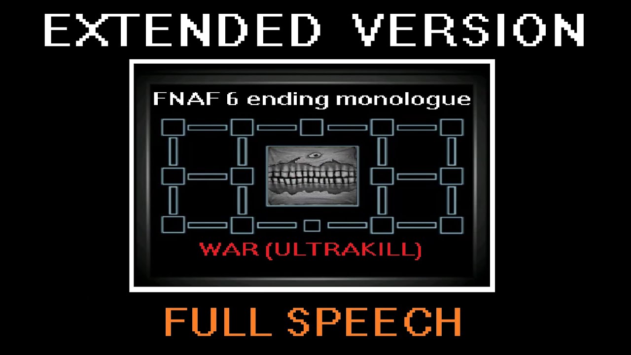 (EXTENDED version) FNAF 6 ending // WAR - ULTRAKILL - YouTube
