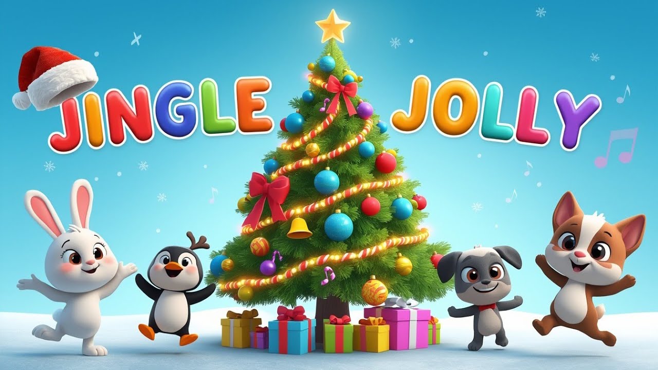 Jingle Jolly Christmas Song । English । @Toddlerslearninggamezone04 ...