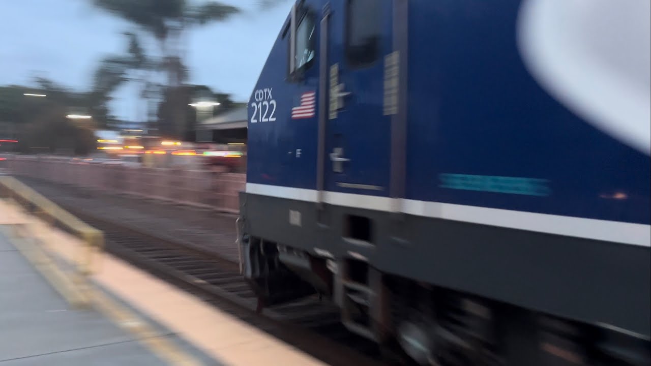 Amtrak 591 with cabcar 6901 - YouTube