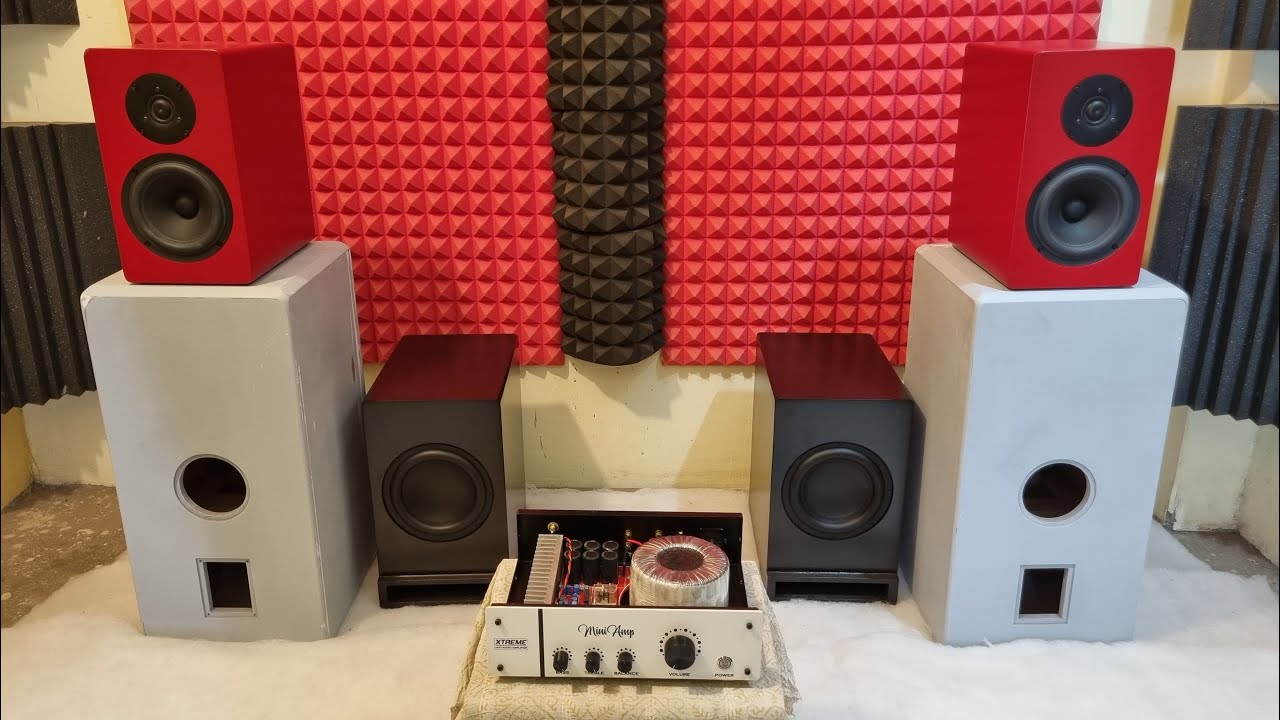 LM3886 Mini Hi-Fi Amp Sound Demo | SB Acoustics Speakers | High ...