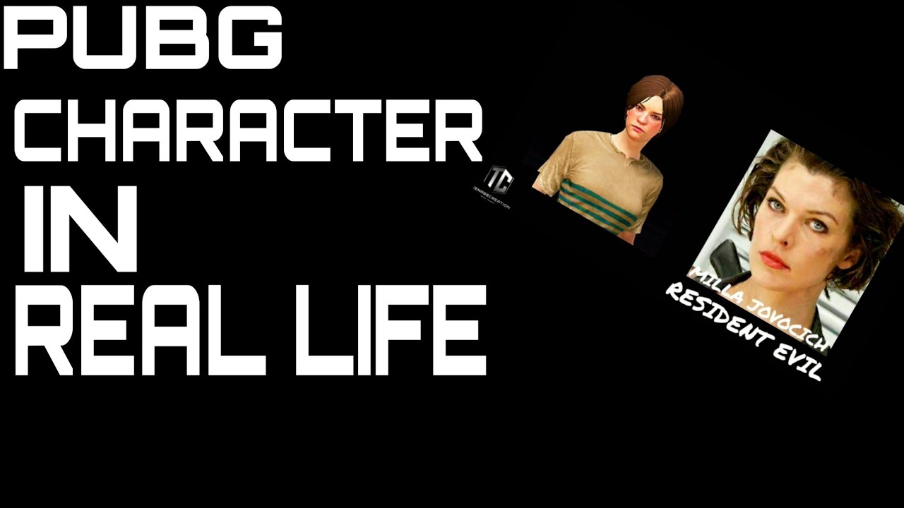 pubg character in real life - YouTube