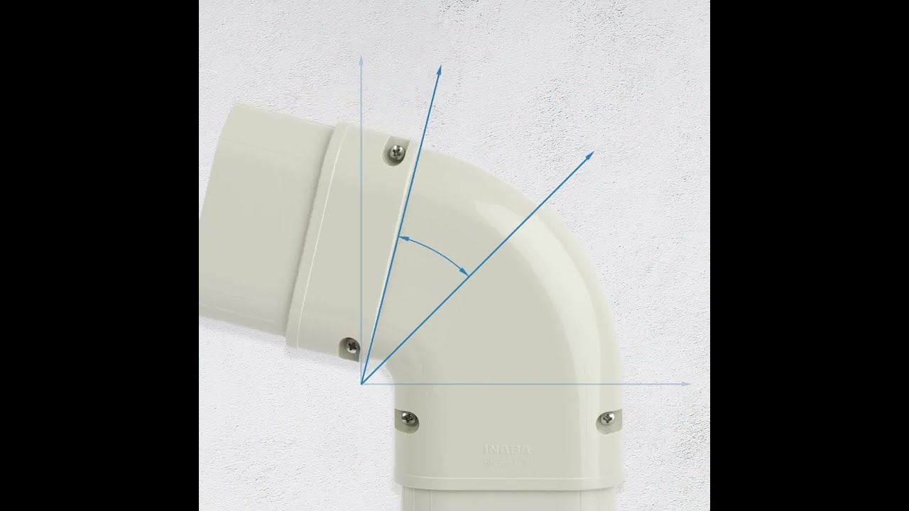Slimduct Adjustable Elbow 45-90 Degrees - YouTube