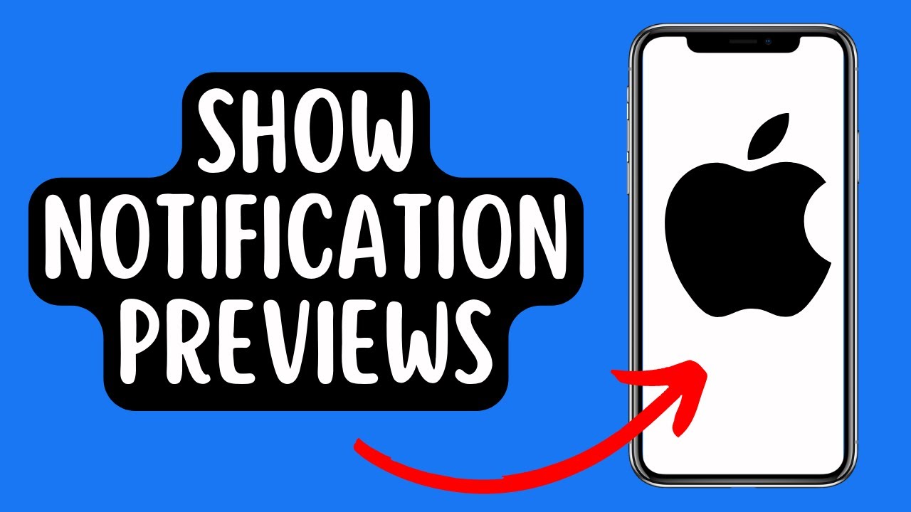 How to Show or Hide Notification Previews - YouTube