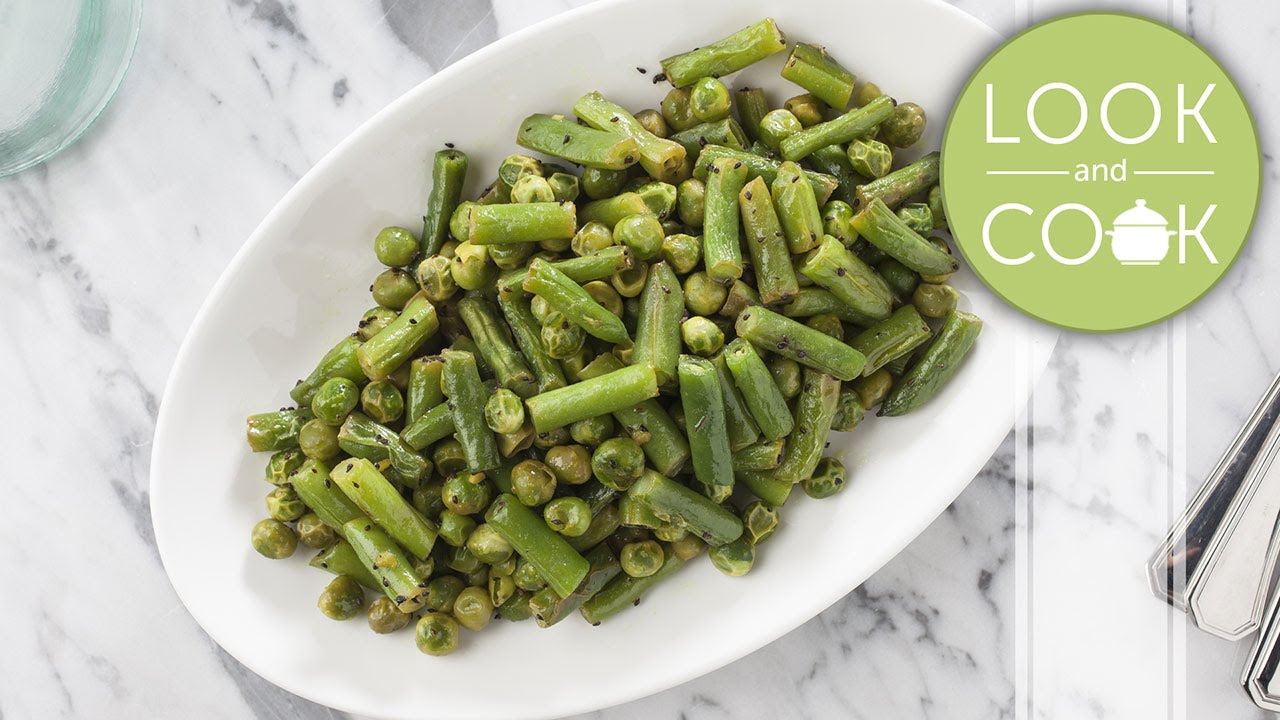 French Beans & Peas Recipe - Look and Cook step by step recipes | How ...