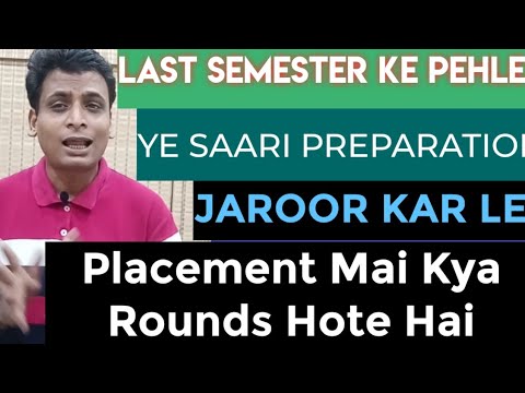 Placement Ke Liye Kaise Prepare Kare | Placement Mai Kya round hote hai ...