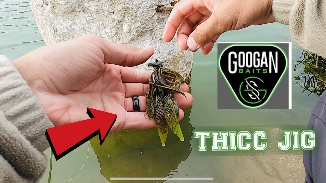 Bass Fishing with a Googan Squad THICC Jig - YouTube