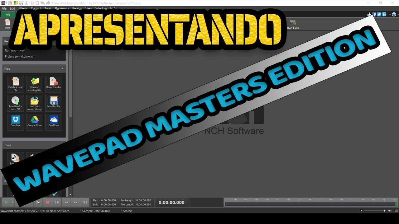 🎶 Apresentando WavePad Masters Edition 🎶 - YouTube