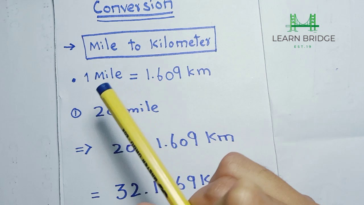 Miles To Kilometres Conversion How To Convert M To Km YouTube miles-to-kilometres-conversion-how-to-convert-m-to-km-youtube