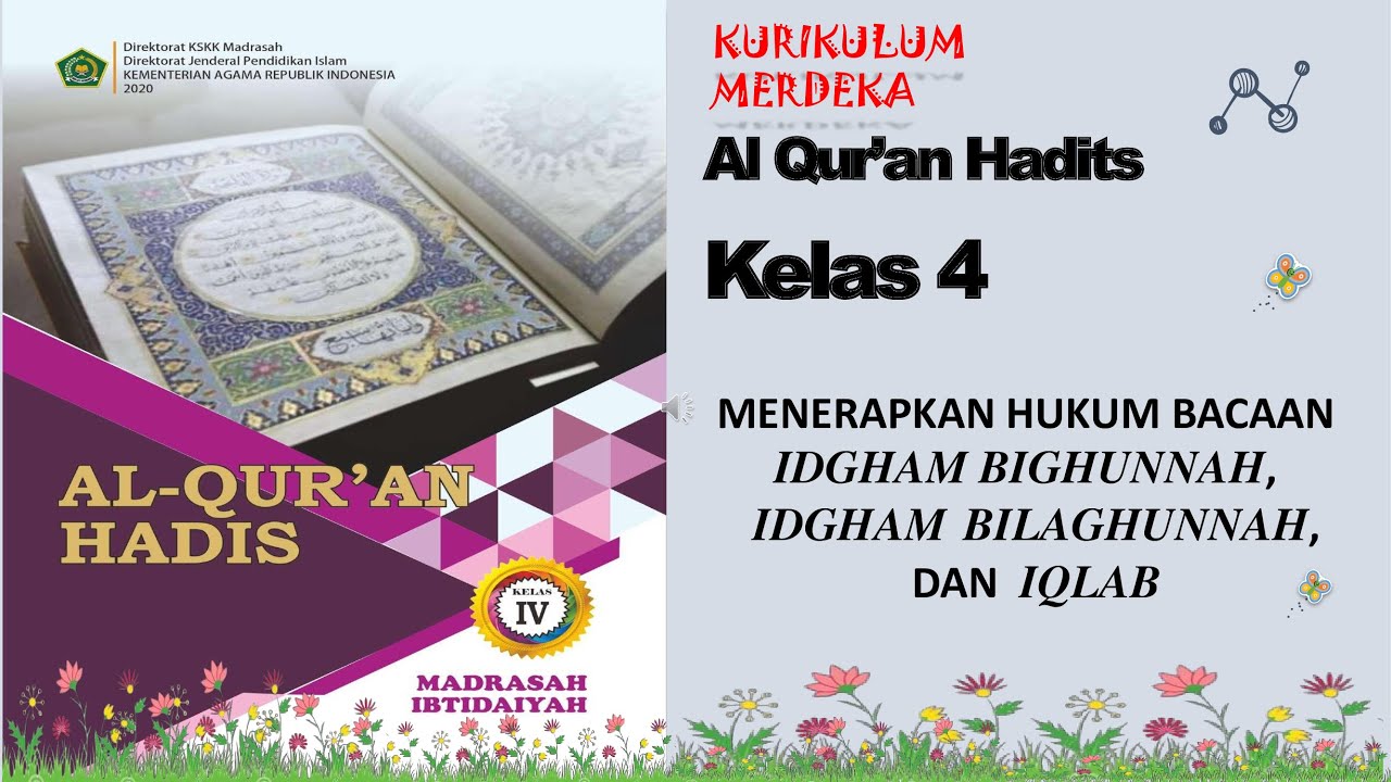 Al Qur'an Hadits Kelas 4 Menerapkan Hukum Bacaan Idgham Bighunnah ...