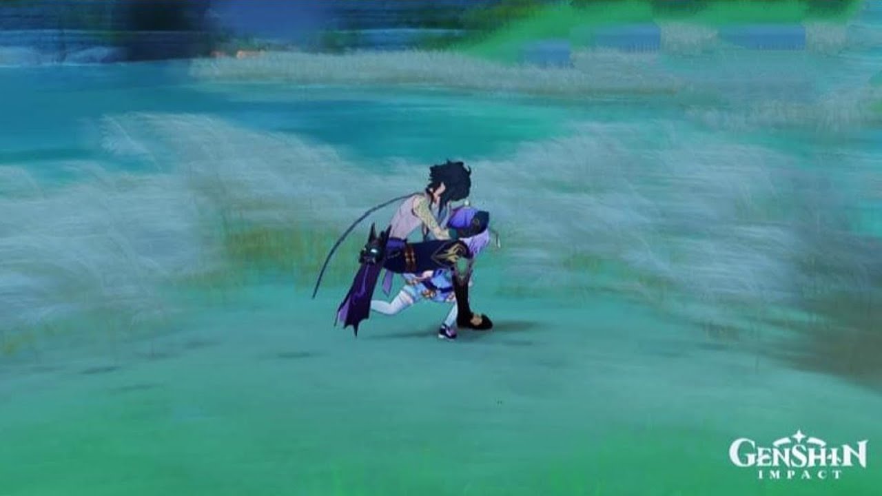 How Qiqi carried Xiao on her back | Genshin Impact - YouTube