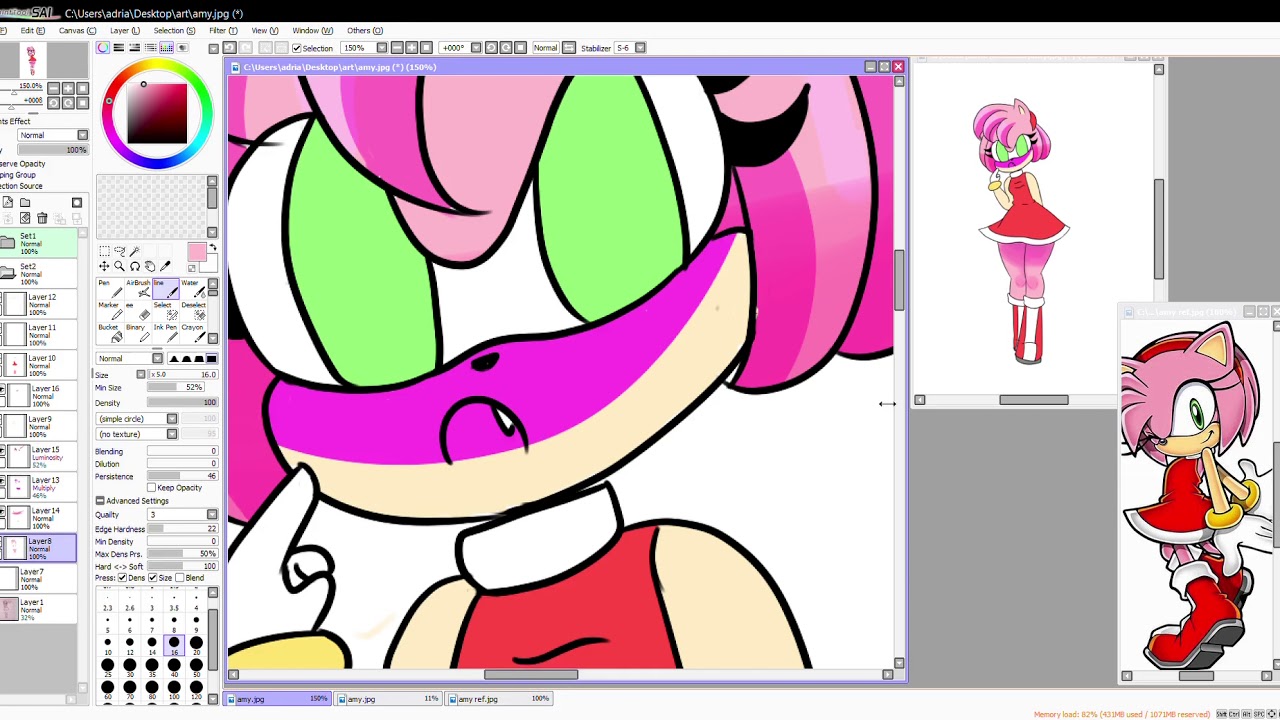 amy rose (speedpaint) - YouTube