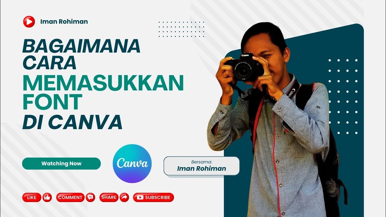 Cara memasukkan font ke canva - YouTube