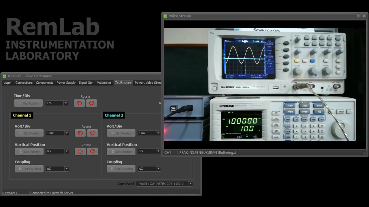 RemLab 2021.10.15 - Oscilloscope and Signal Generator - YouTube